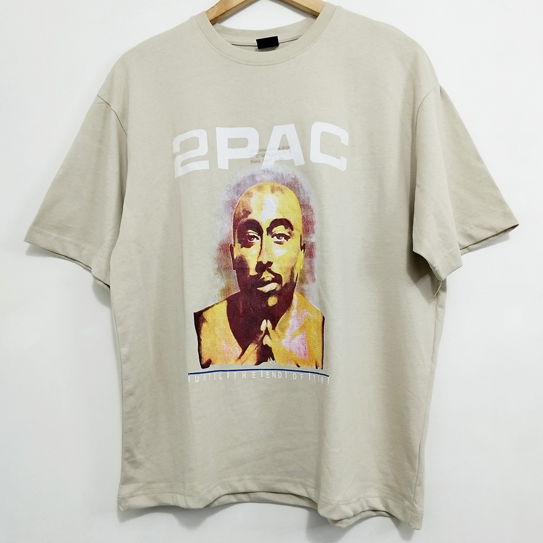 2pac Shakur - Rap Tee - Bershka T-shirt, Men's Fashion, Tops & Sets ...