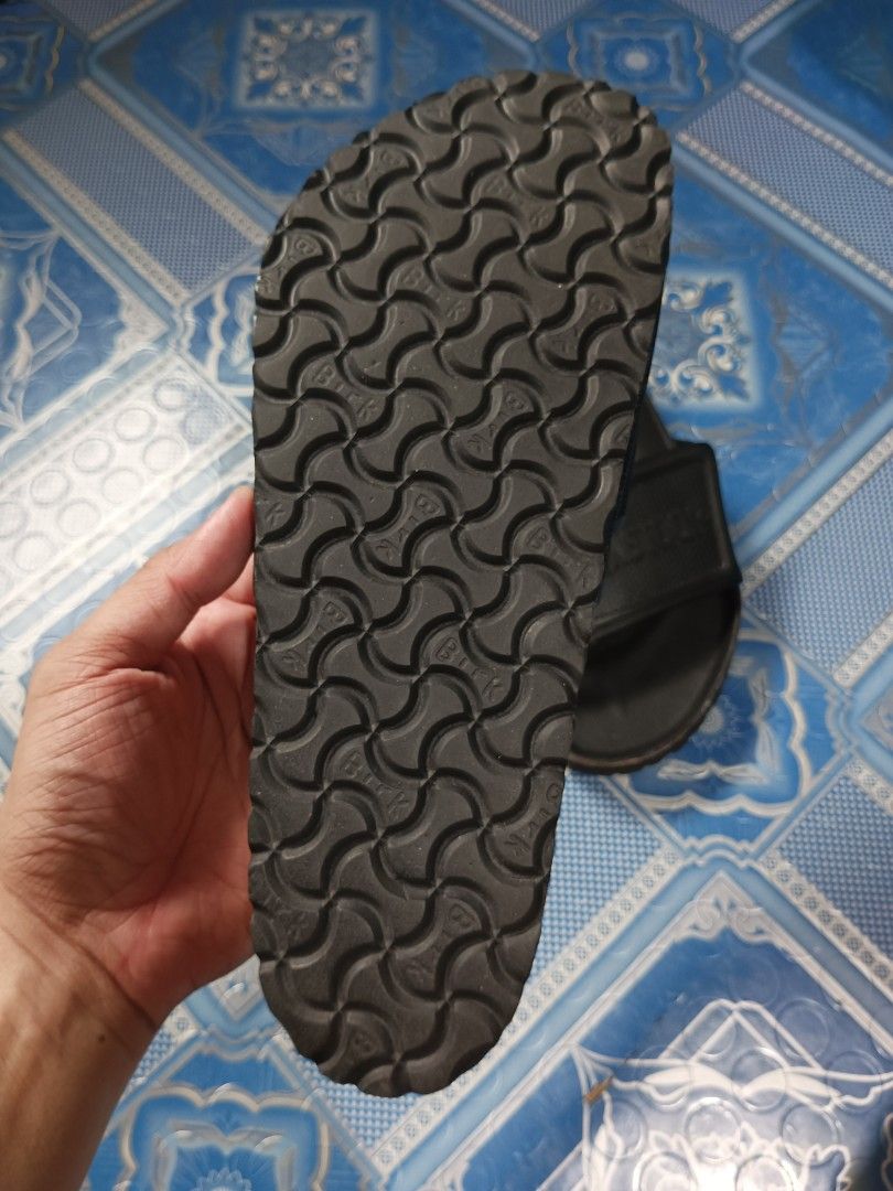 Birkenstock Tema Black, Men's Fashion, Footwear, Slippers & Slides on ...