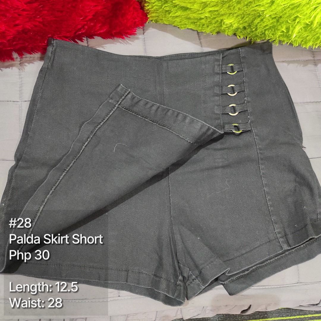 Black Demin Short Skirts Palda for Women, Women's Fashion, Bottoms ...