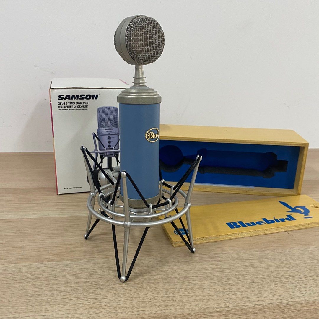 Blue Bluebird Condenser Cardioid Microphone, with Samson SP04 ...