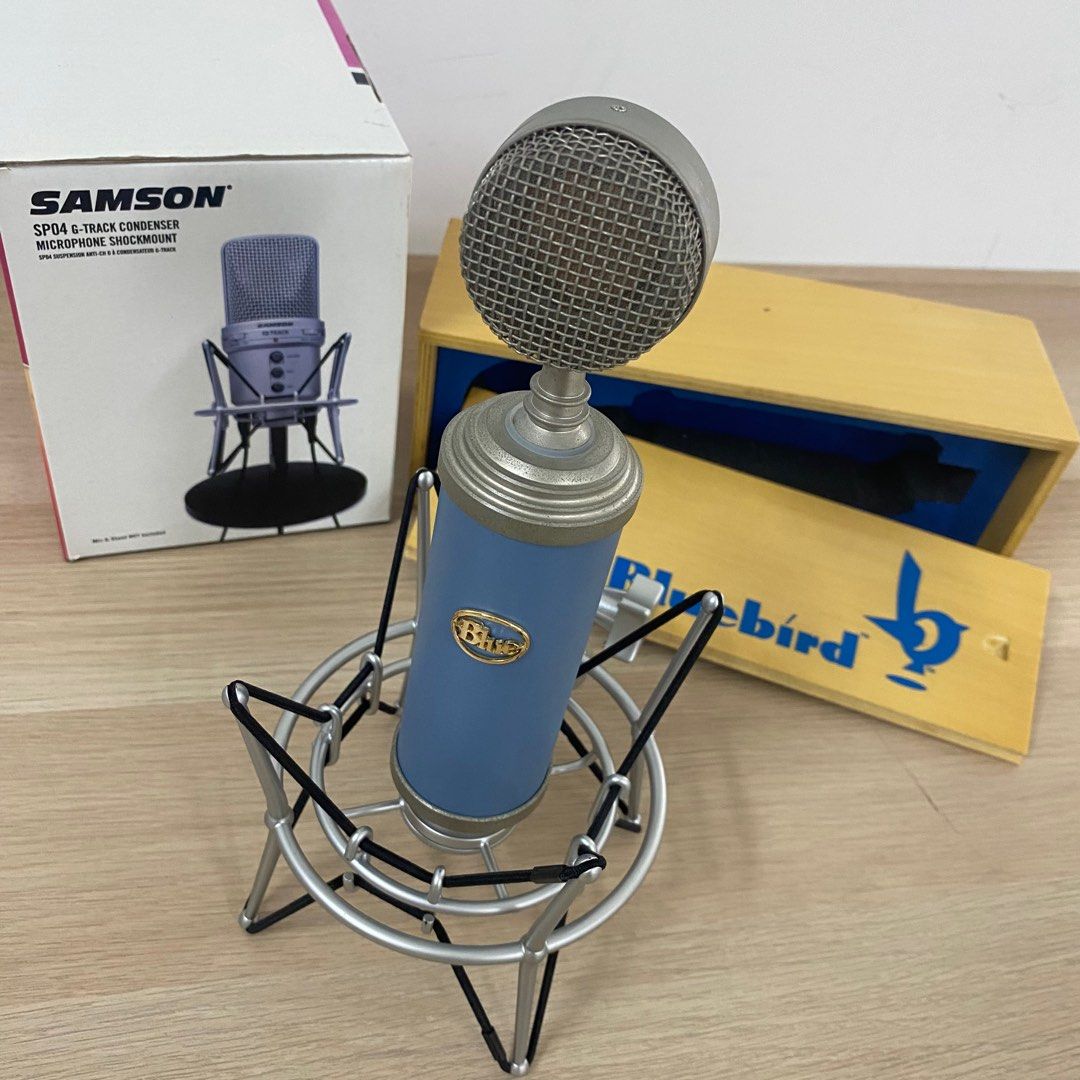 Blue Bluebird Condenser Cardioid Microphone, with Samson SP04 ...
