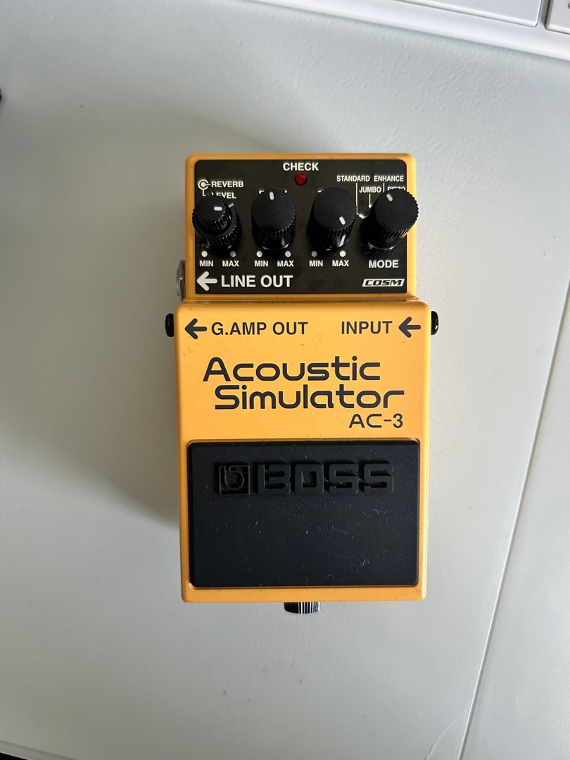 BOSS Acoustic Simulator AC-3 Guitar Pedal, Hobbies & Toys, Music ...
