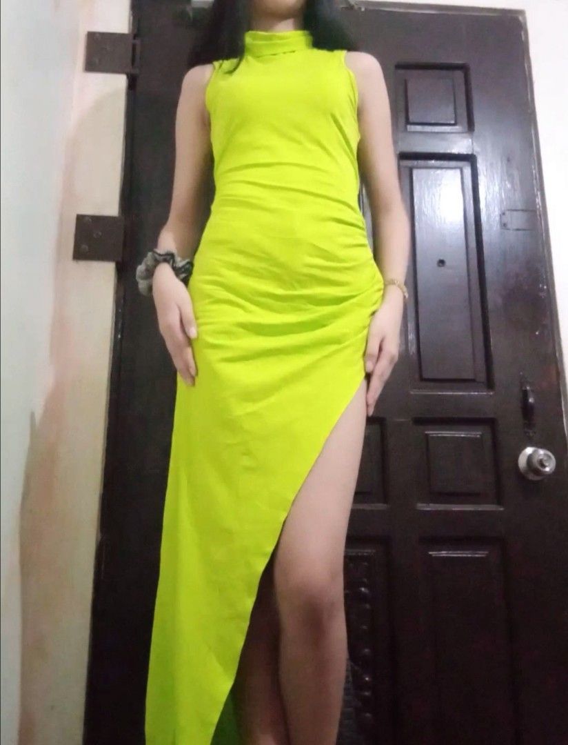CAPE CLIQUE TURTLE NECK LONG DRESS, Women's Fashion, Dresses & Sets ...