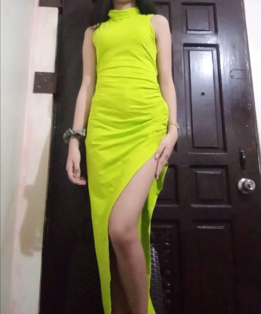 CAPE CLIQUE TURTLE NECK LONG DRESS, Women's Fashion, Dresses & Sets ...