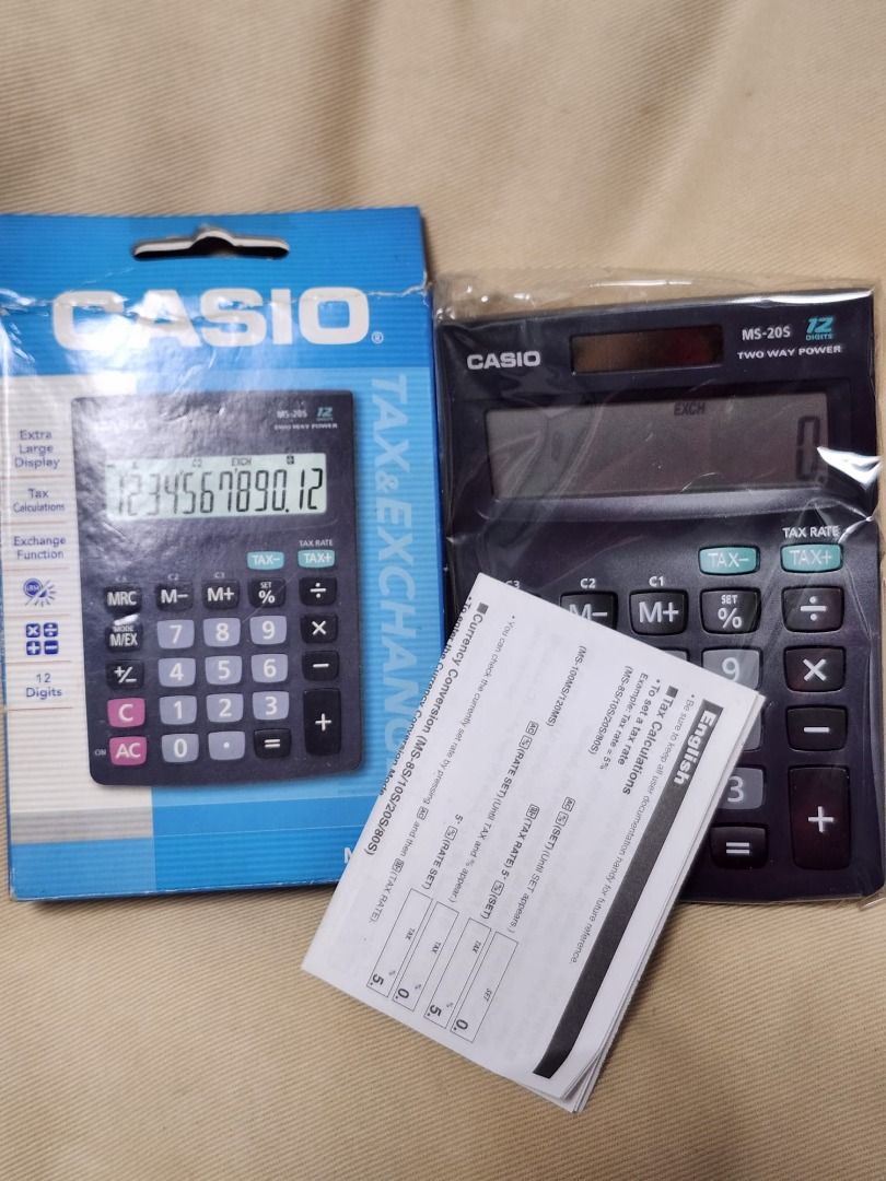 Casio MS-20S (12位計數機) (全新), 家庭電器, 其他家庭電器 - Carousell