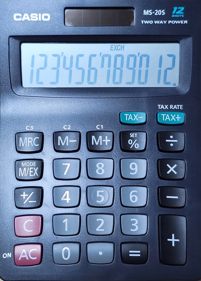 Casio MS-20S (12位計數機) (全新), 家庭電器, 其他家庭電器 - Carousell