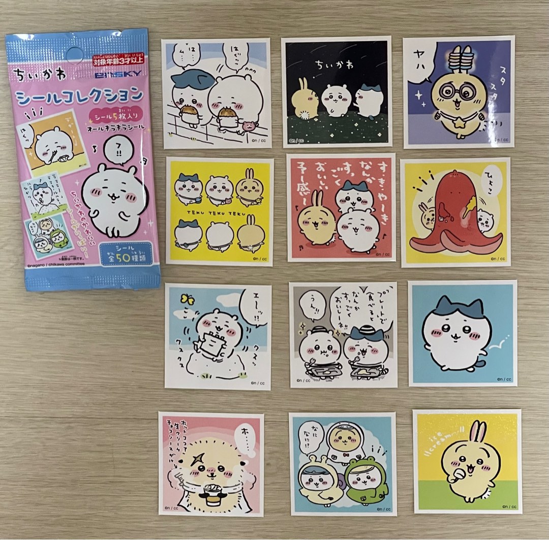 Chiikawa stickers vol.1, Hobbies & Toys, Memorabilia & Collectibles ...