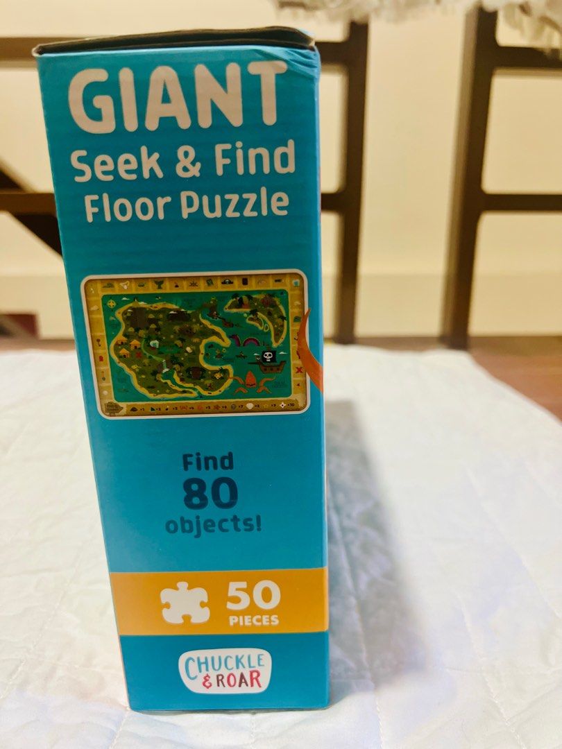 Chuckle & Roar 3 Feet Wide Seek & Find Floor Puzzle 3ftx2ft Size 50 pcs ...