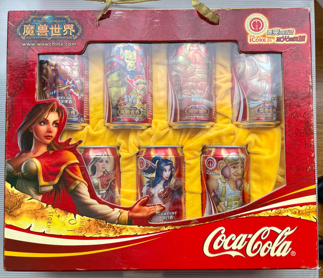 Coca-Cola x World of Warcraft x Blizzard Collector Set Cans. Empty ...