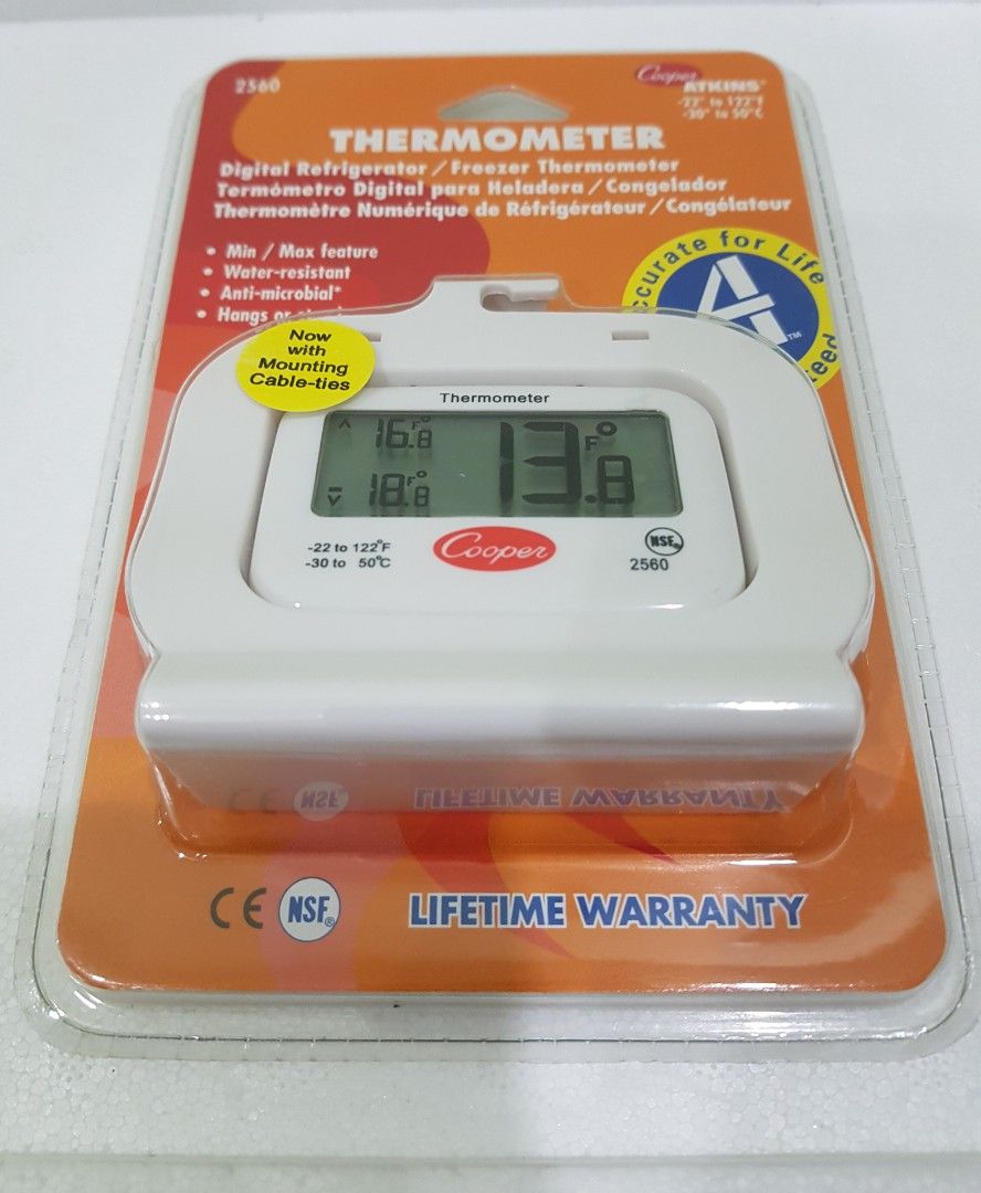 Cooper Atkins 2560 Digital Refrigerator/ Freezer Thermometer, TV & Home ...