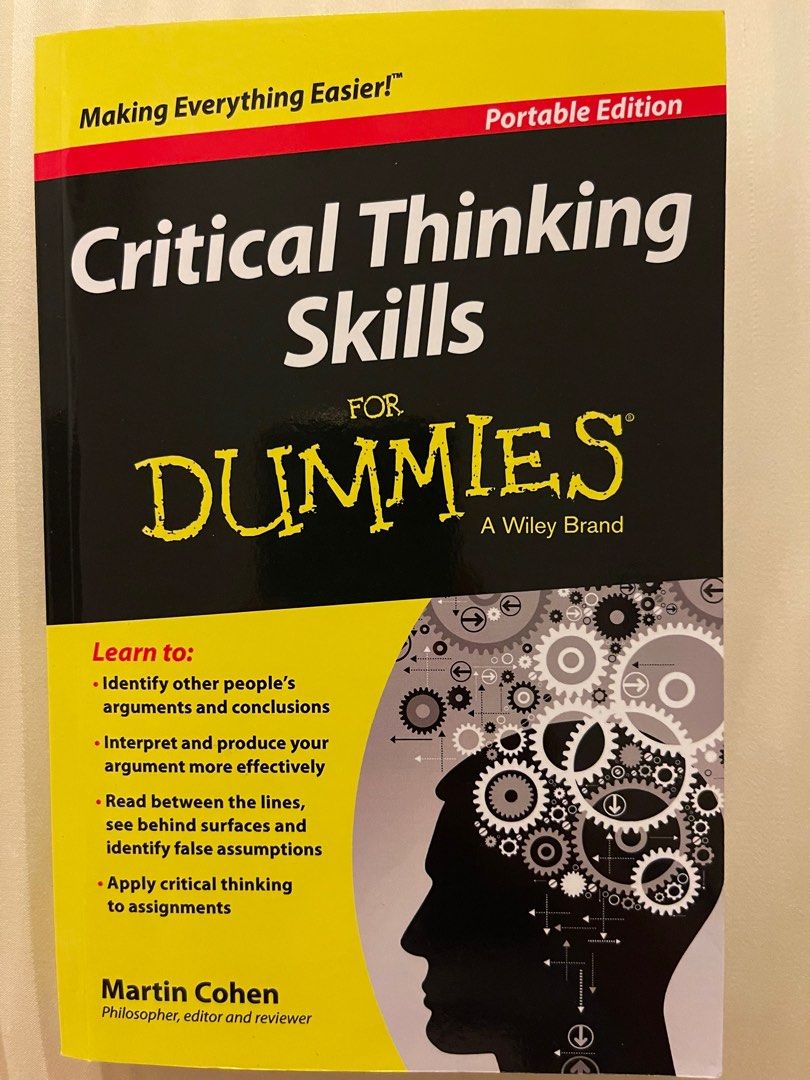 Critical Thinking Skills for Dummies, Hobbies & Toys, Books & Magazines, Fiction & Non-Fiction ...