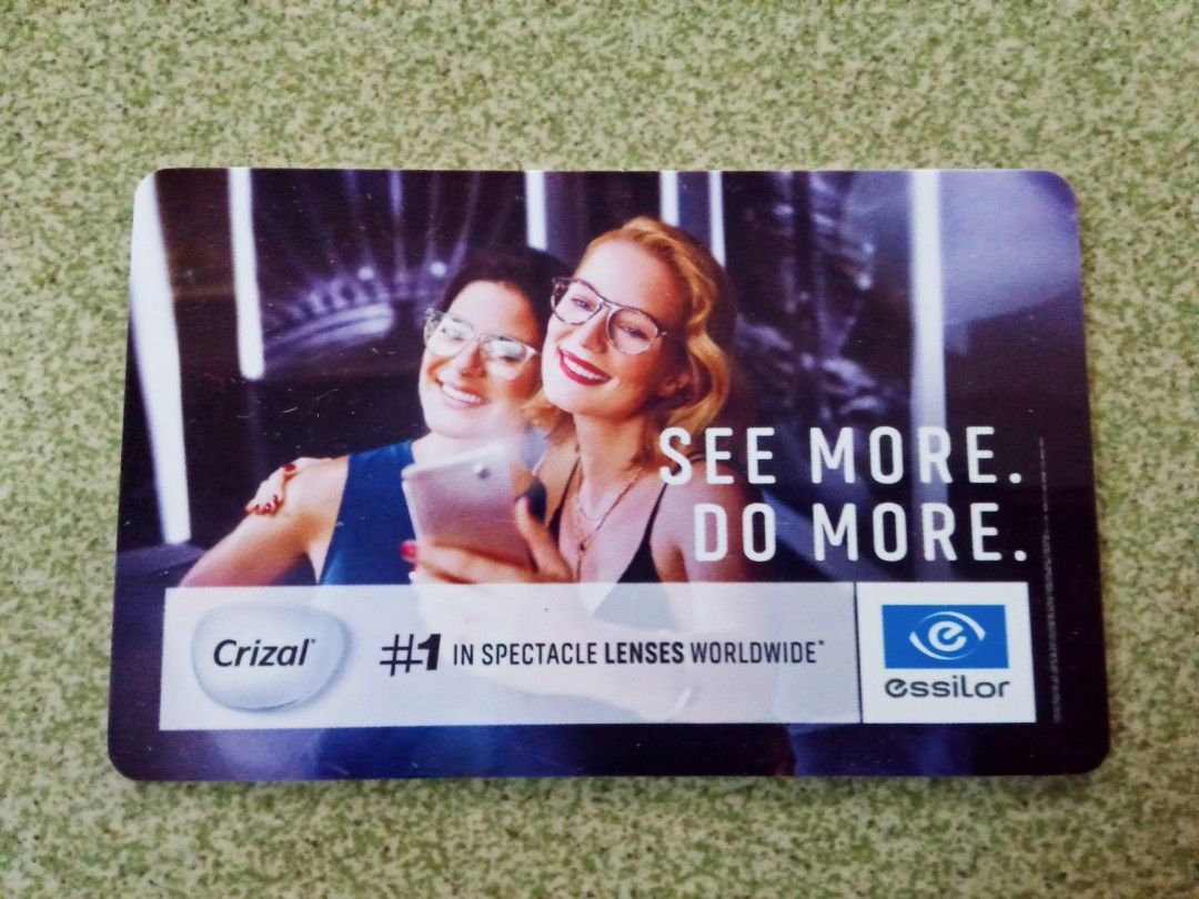 Crizal, Essilor Membership Card (Design 1)., Hobbies & Toys, Stationery ...