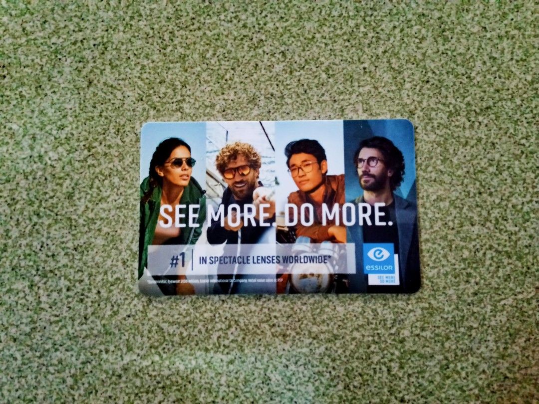 Crizal, Essilor Membership Card (Design 2)., Hobbies & Toys, Stationery ...