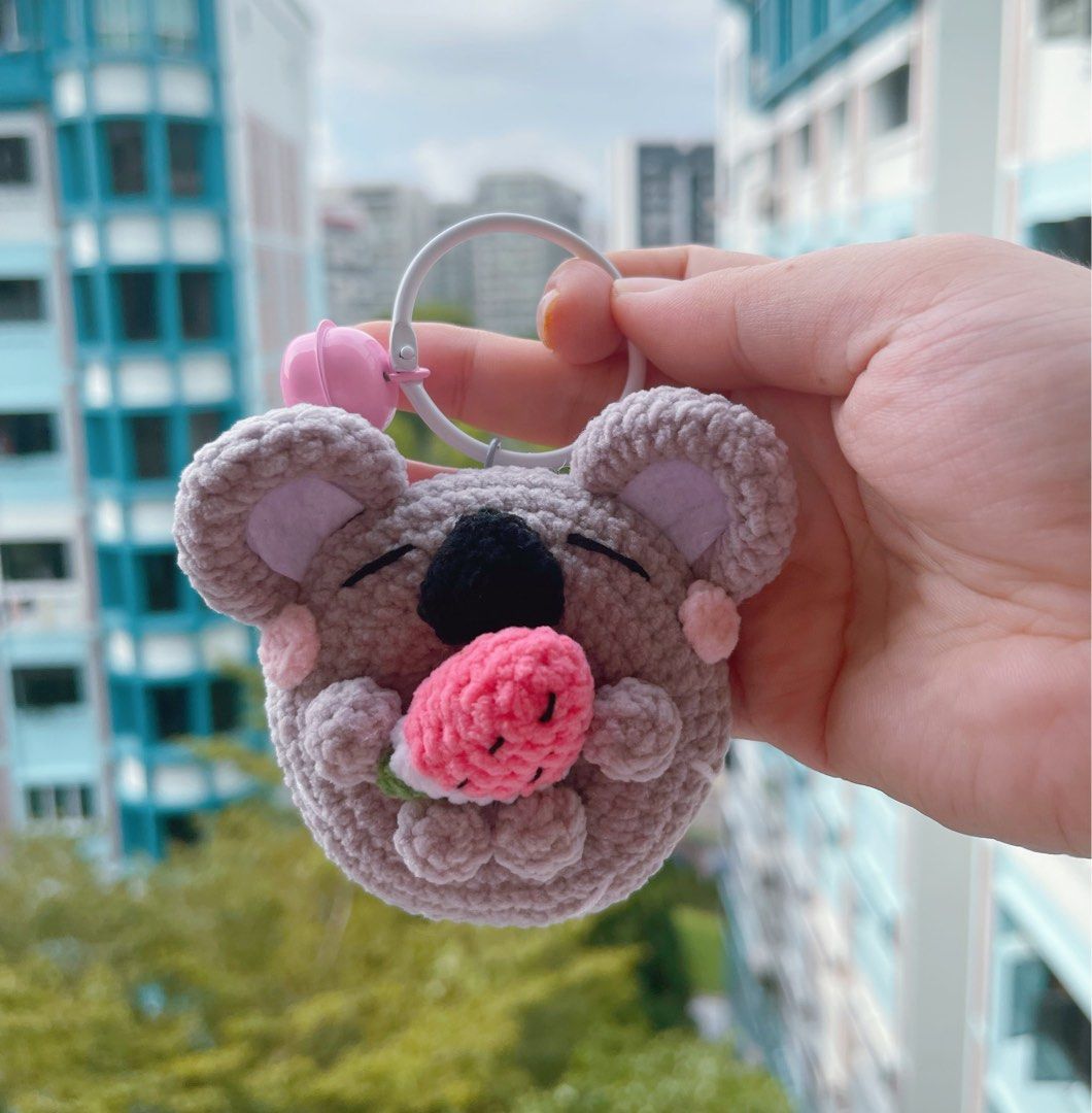 Crochet Koala Donut keychain, Hobbies & Toys, Stationery & Craft ...