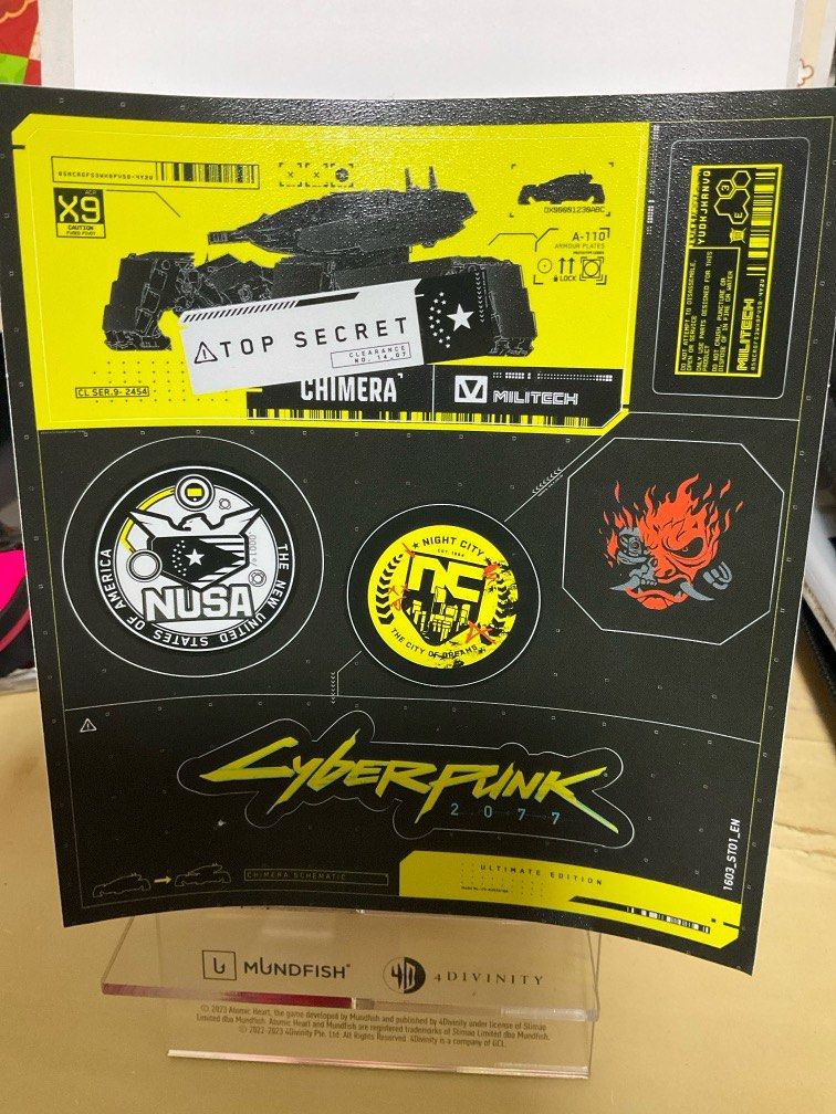 Cyberpunk 2077 Sticker, Hobbies & Toys, Stationery & Craft, Art ...