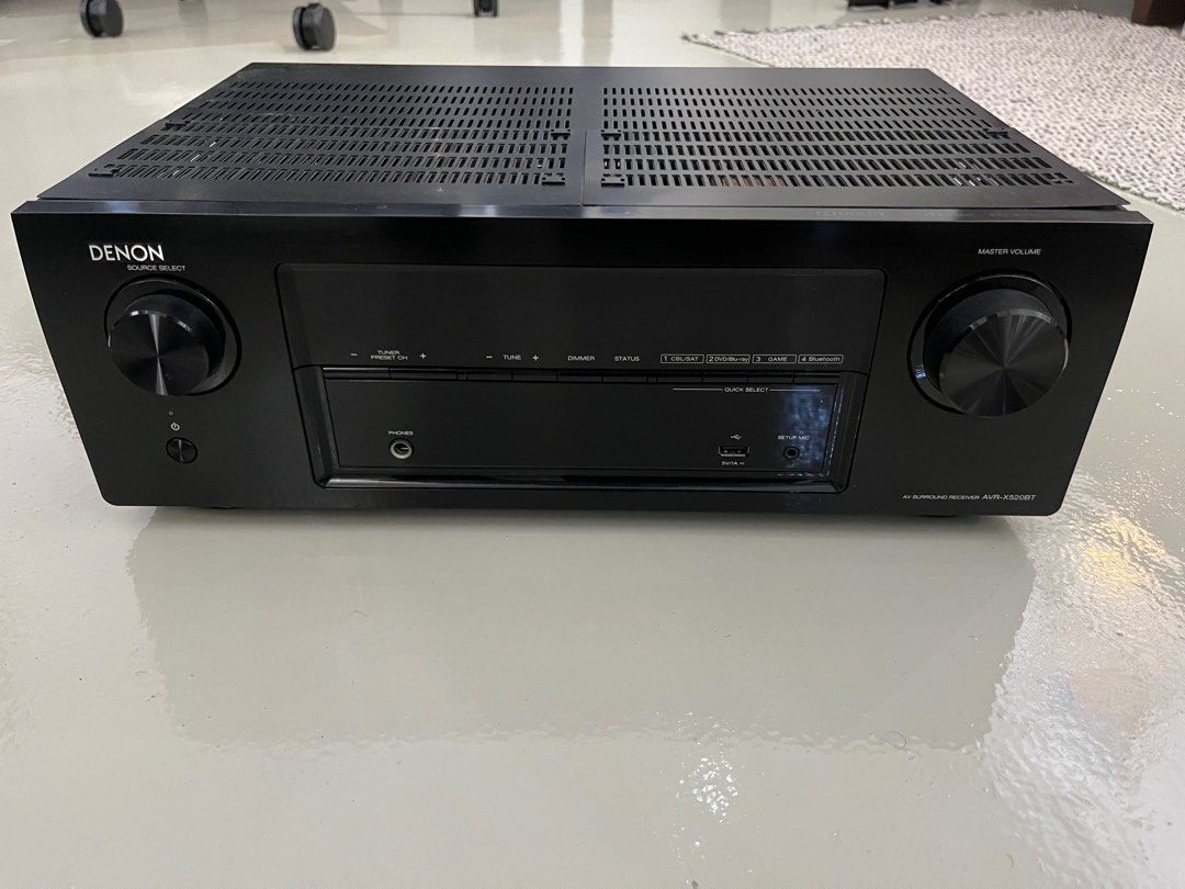 Denon AVR-X520BT home theatre amp/processor with bluetooth, Audio ...