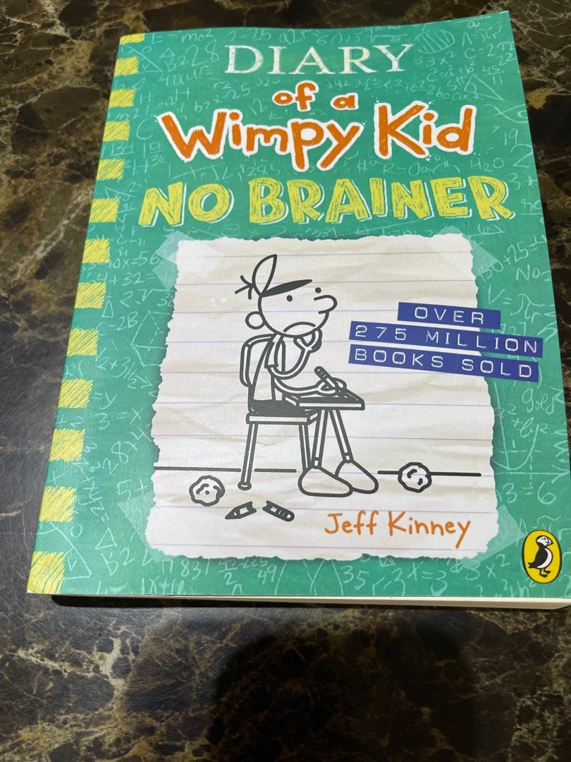 Diary Of A Wimpy Kid no brainer book, Hobbies & Toys, Books & Magazines ...