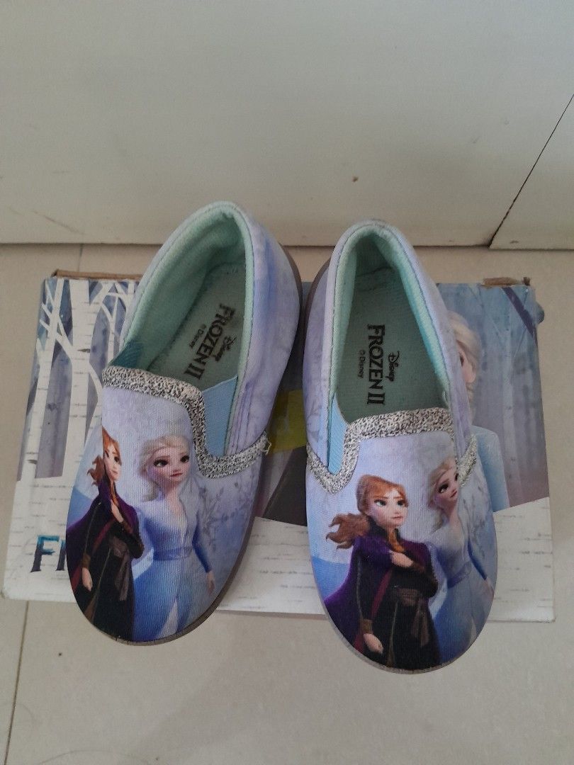 Disney Frozen sepatu anak biru ungu, Bayi & Anak, Baju Anak Perempuan ...