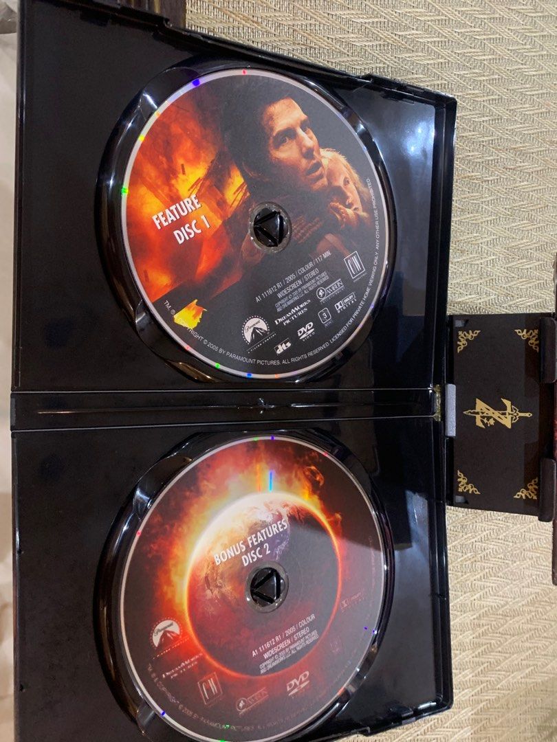 (DVD)TOM CRUISE WAR OF THE WORLDS(2DISC), Hobbies & Toys, Music & Media, CDs & DVDs on Carousell