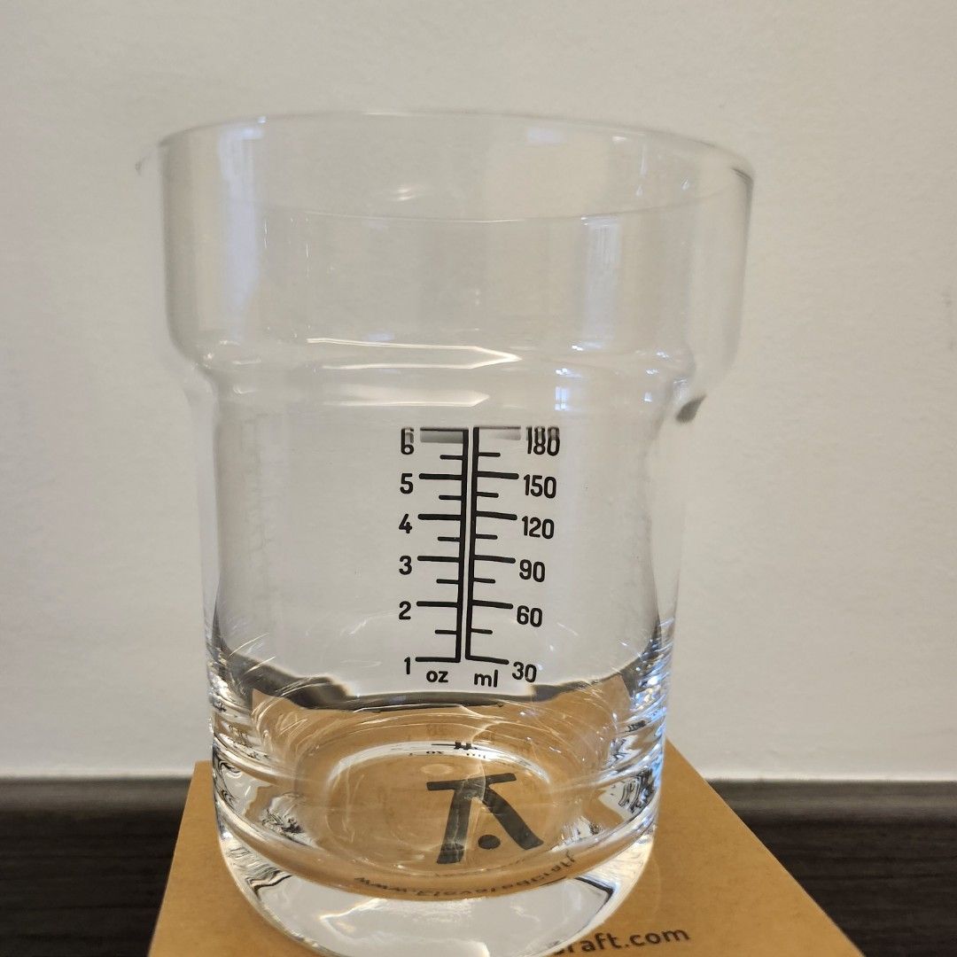 Elevated Craft Cocktail Glass with measuring guide, Furniture & Home ...