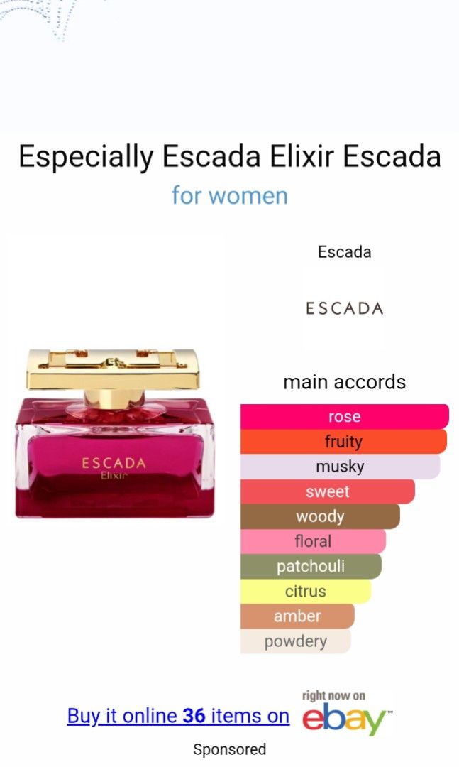 Especially Escada Elixir by ESCADA Original Tester Eropa (NEW NON BOX ...