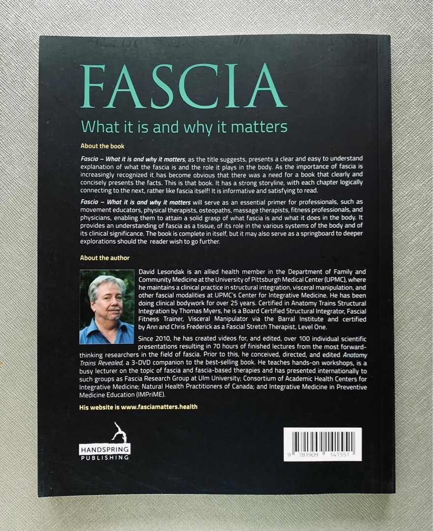 Fascia by David Lesondak, Hobbies & Toys, Books & Magazines, Textbooks ...
