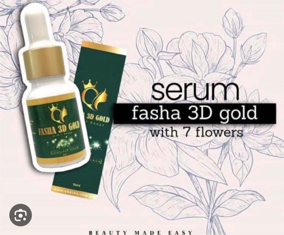 FASHA 3D GOLD SERUM, Beauty & Personal Care, Face, Face Care on Carousell