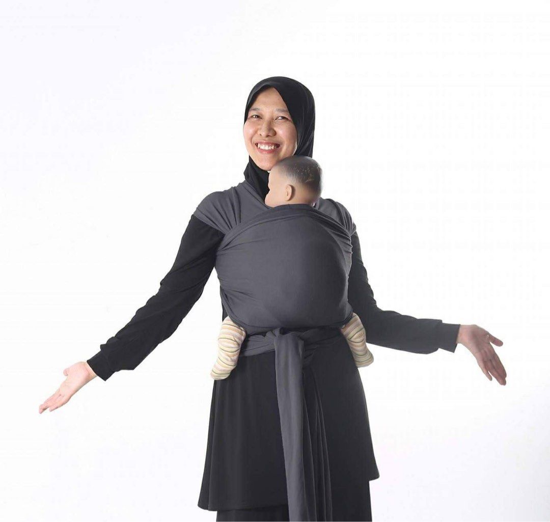 First wrap by Baby Ultra Dark Grey, Babies & Kids, Going Out, Carriers ...