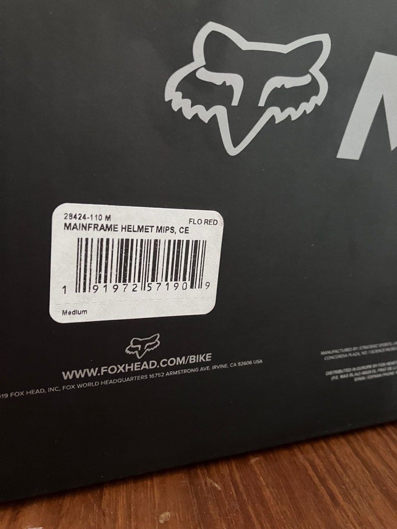 MIPS FOX MAINFRAME helmet(M size), Sports Equipment, Bicycles & Parts ...