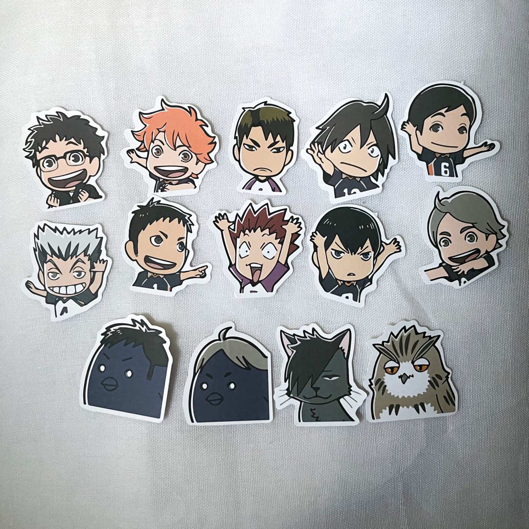 Haikyuu Sticker Set or Pack, Hobbies & Toys, Memorabilia & Collectibles ...