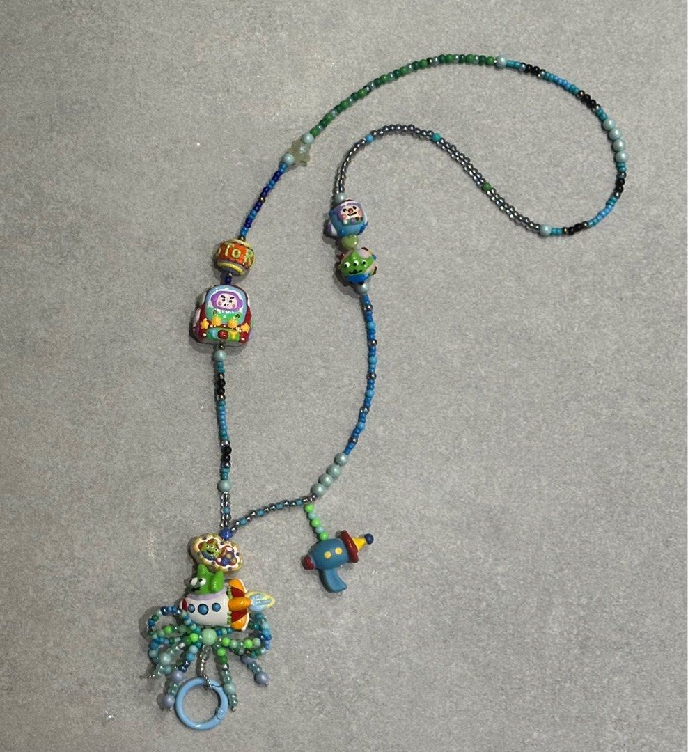 Hand drawn Toy Story beads and figurine landyard, Hobbies & Toys ...