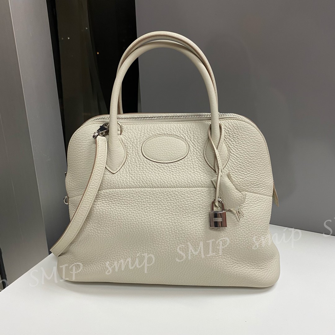 Hermes Bolide 31 A stamp Clemence 8L Beton smip 愛馬仕, 名牌, 手袋及銀包 - Carousell