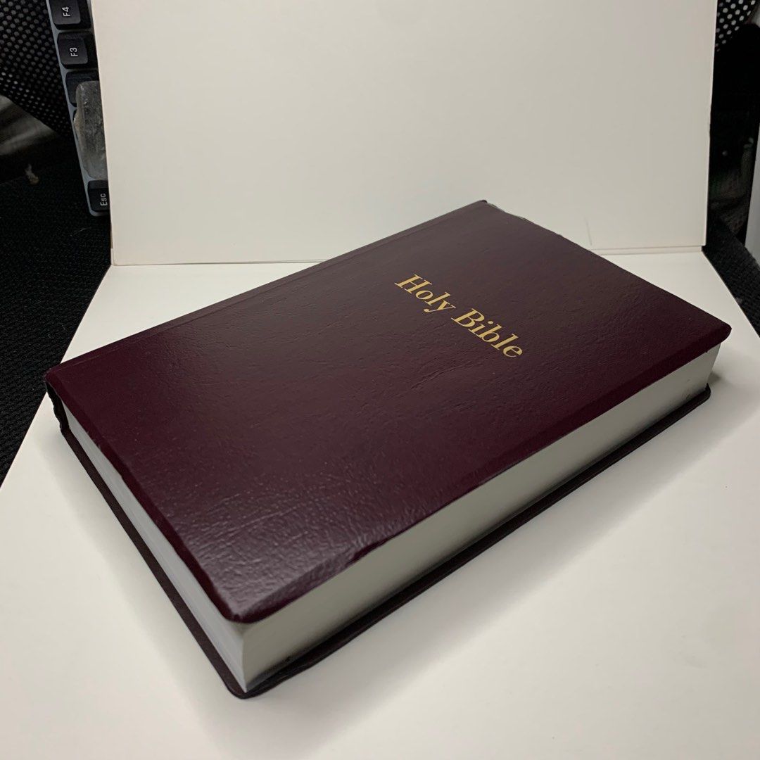 Holy Bible Niv Large Print Red Letter Burgundy Bonded Leather Hobbies And Toys Books