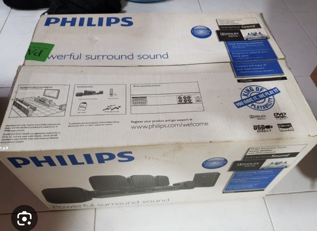 Home theater PHILIPS HTS 2500, Audio, Soundbars, Speakers & Amplifiers ...