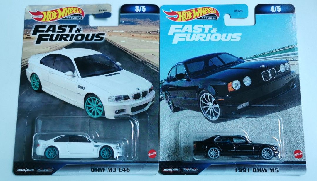 Hotwheels Premium Car Culture Fast& Furious BMW M3 E46 & 1991 BMW M5 ...