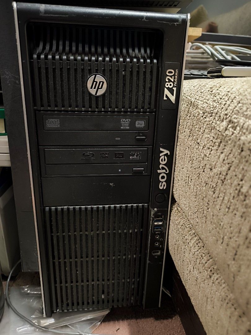 HP Z820 Workstation NAS Server, 電腦＆科技, 桌上電腦 - Carousell