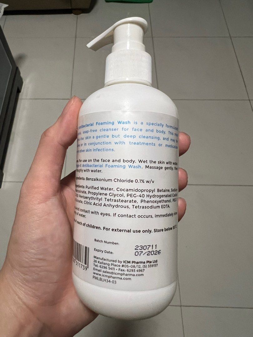 Hygin-X Antibacterial Acne Foaming Wash, Beauty & Personal Care, Face ...