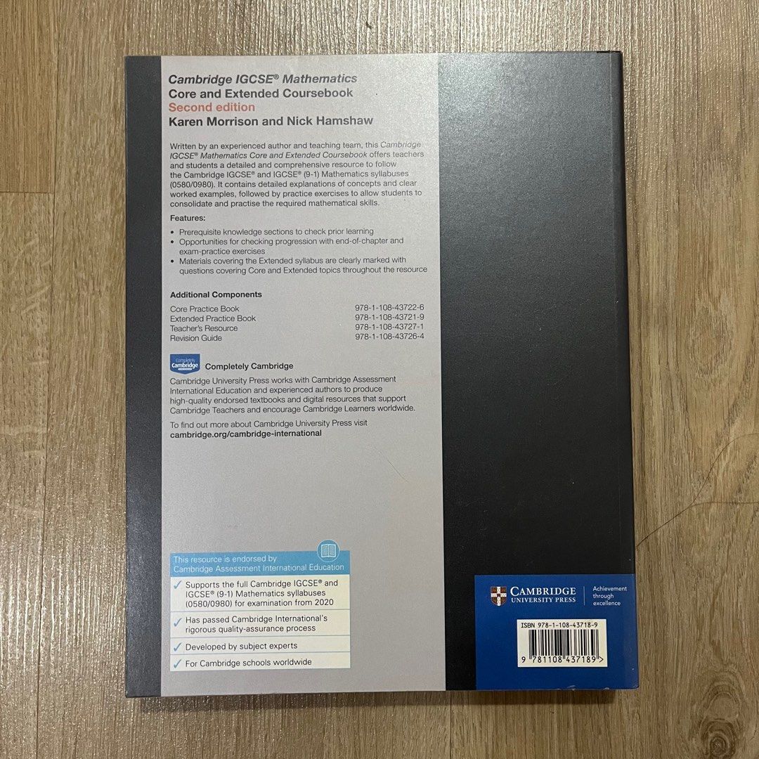 Igcse Mathematics Core And Extended Coursebook Second Edition Hobbies And Toys Books And Magazines