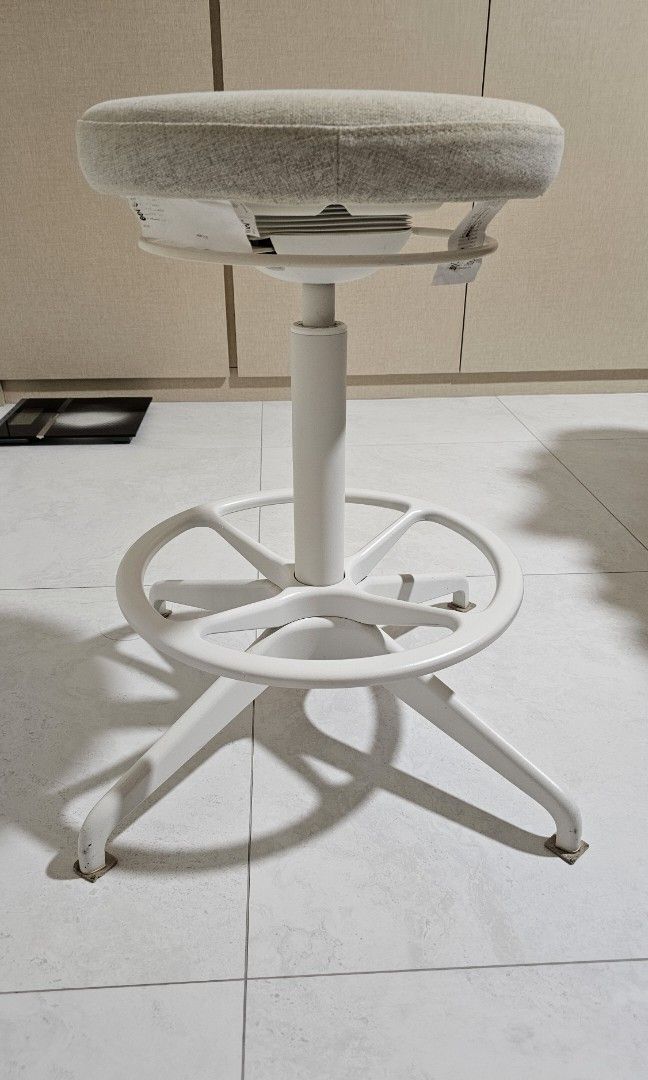 Ikea Lidkullen height adjustable stool, Furniture & Home Living ...