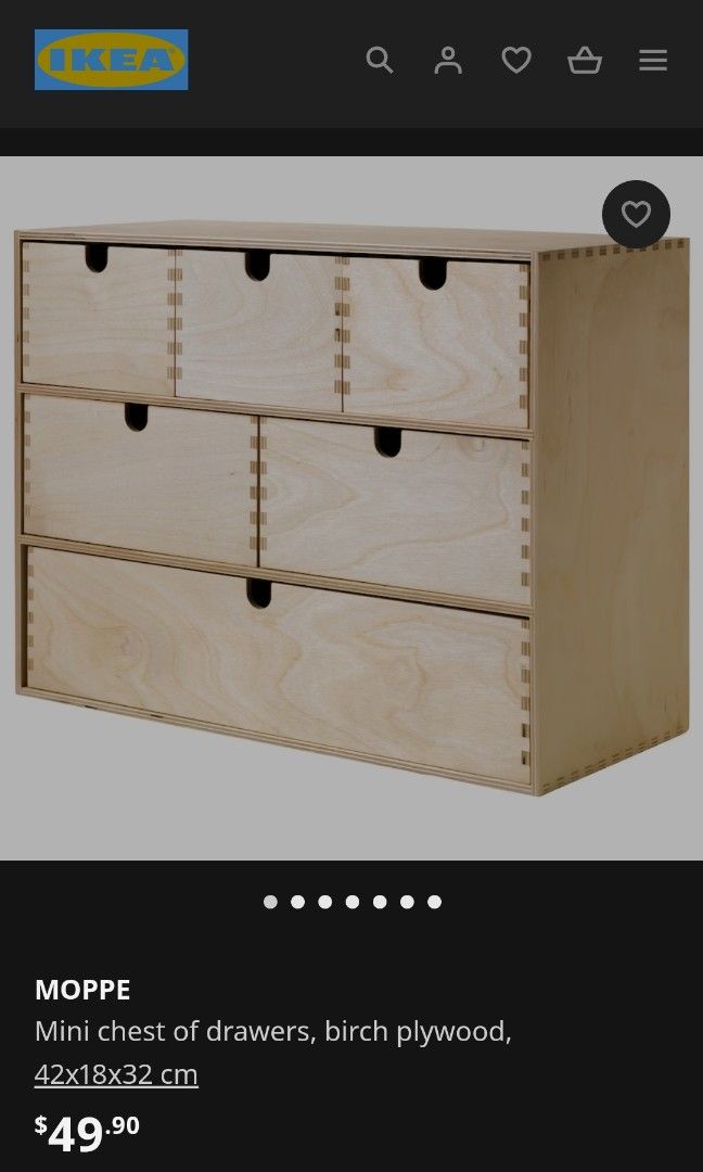 IKEA MOPPE Storage Box, Furniture & Home Living, Home Improvement ...