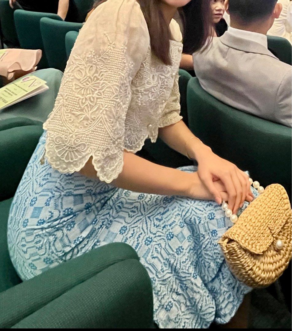 Inabel weave skirt / filipiniana skirt, Women's Fashion, Dresses & Sets ...