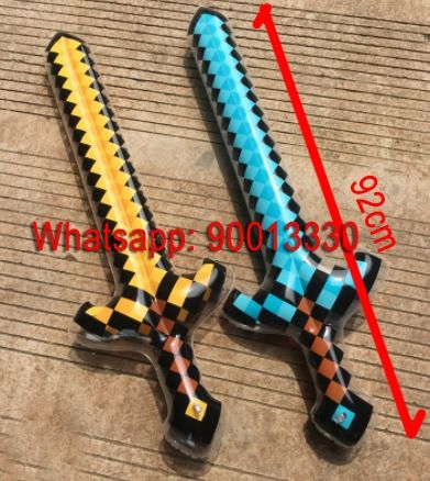 Inflatable balloon sword Minecraft 92cm length, Hobbies & Toys, Toys ...