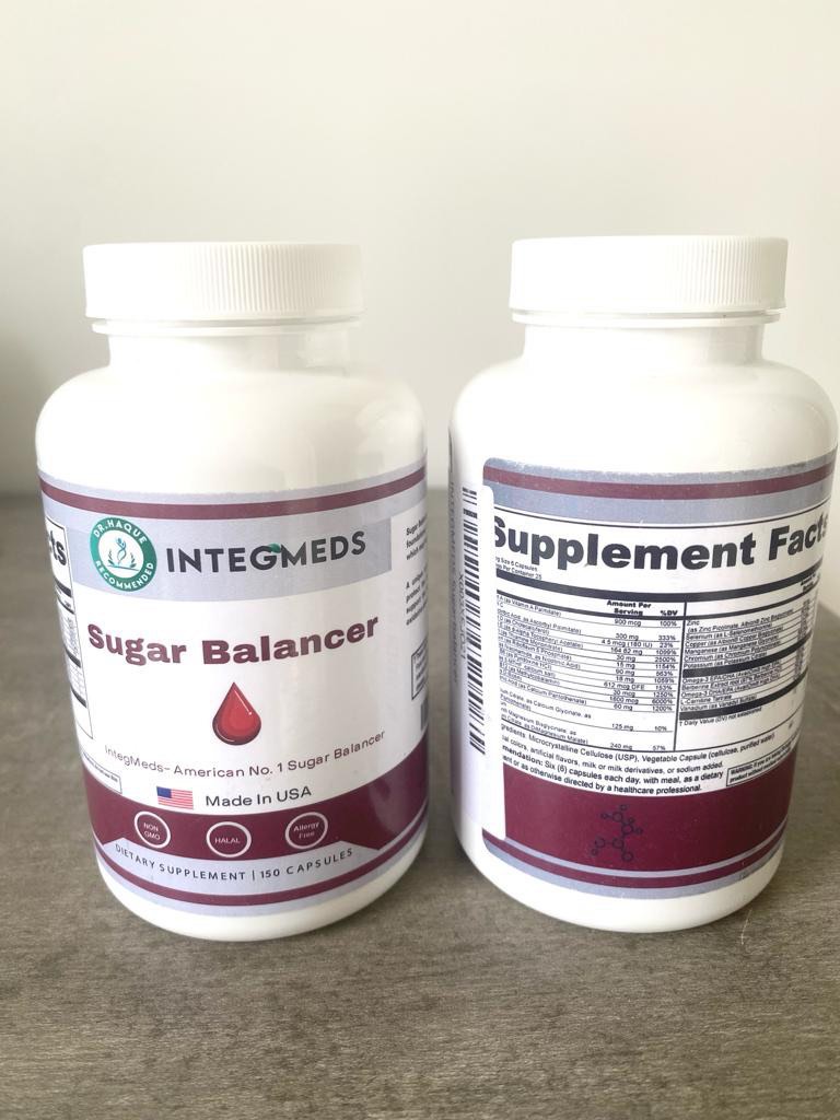 INTEGMEDS Sugar Balancer, USA (150 capsules), Health & Nutrition ...