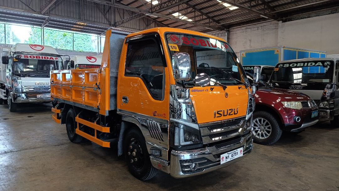 Isuzu elf 4HL1 surplus remanufactured nkr bb version 3 dropside dump ...