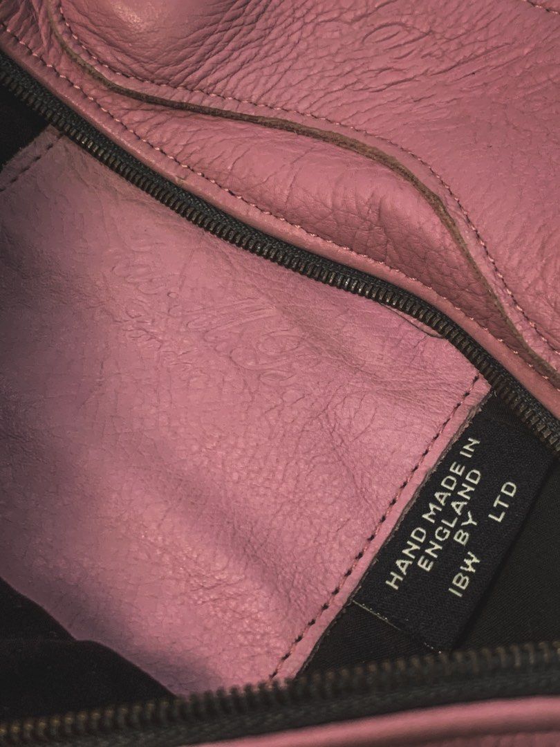 Jas MB London Chain and Belt Tumbled Leather Sling Bag, Women's Fashion ...