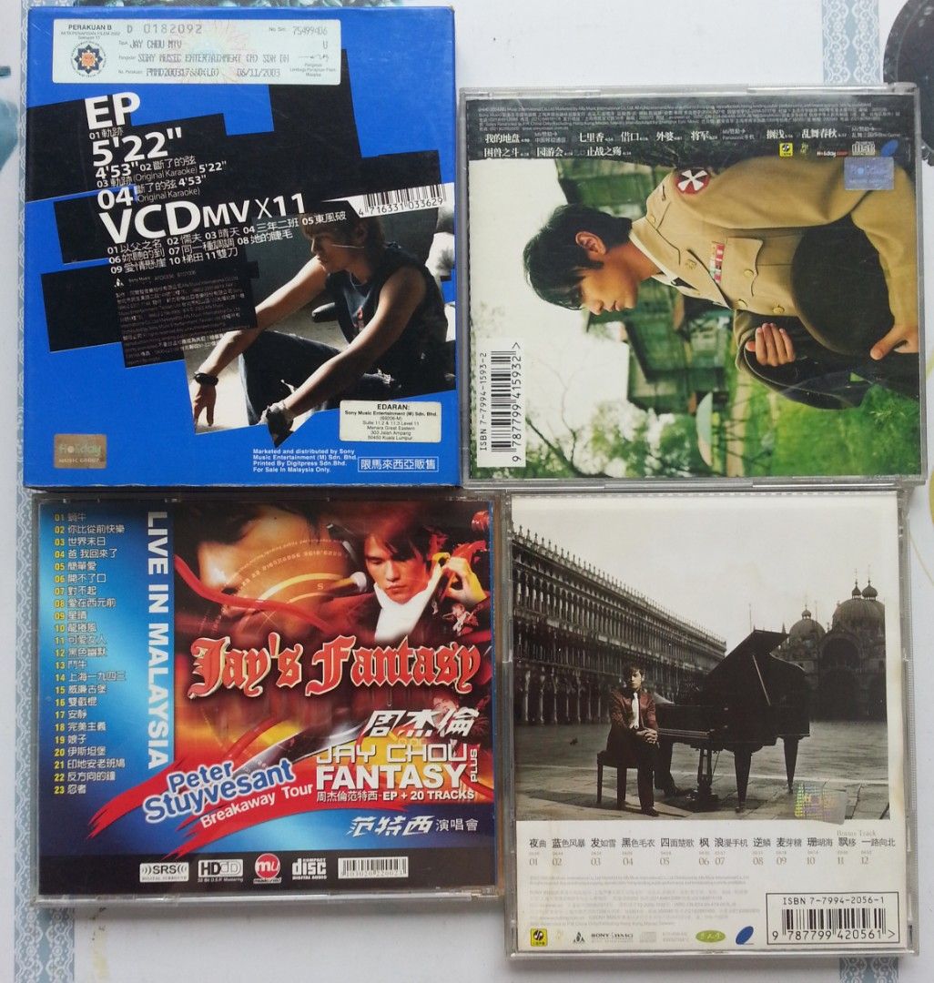 Jay Chou 周杰伦 CD VCD albums, Hobbies & Toys, Music & Media, CDs & DVDs on Carousell