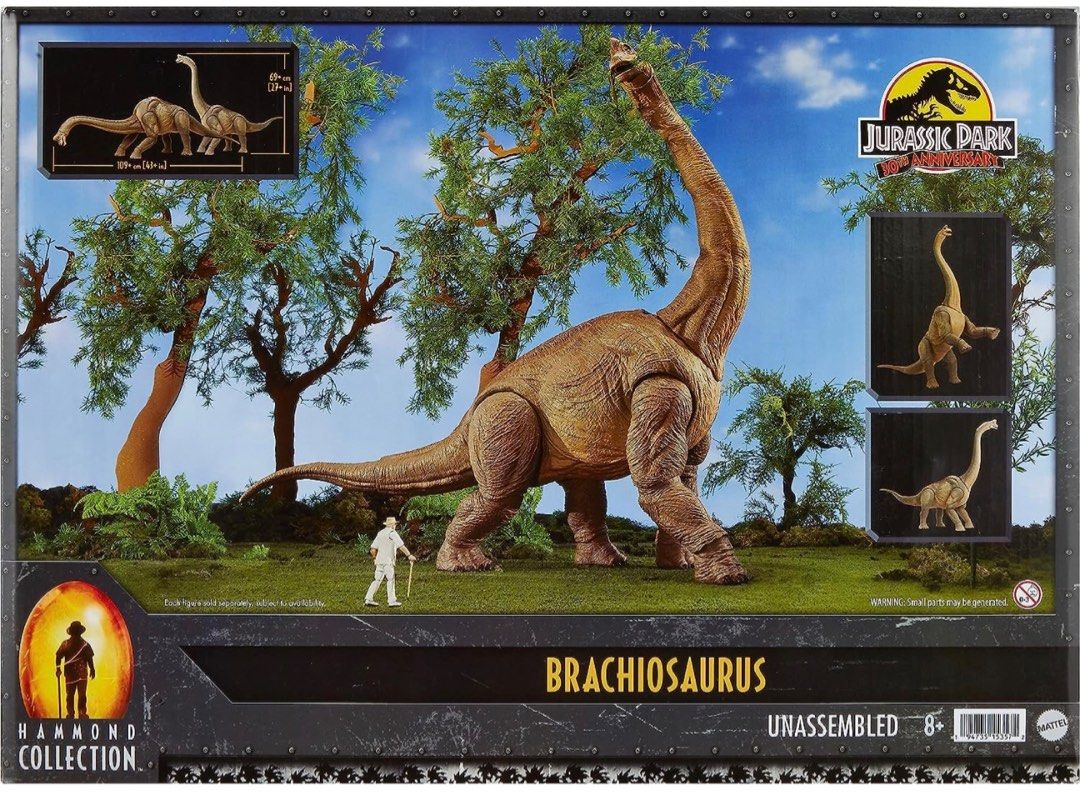 Jurassic World Hammond Collection Brachiosaurus Dinosaur Action Figure ...