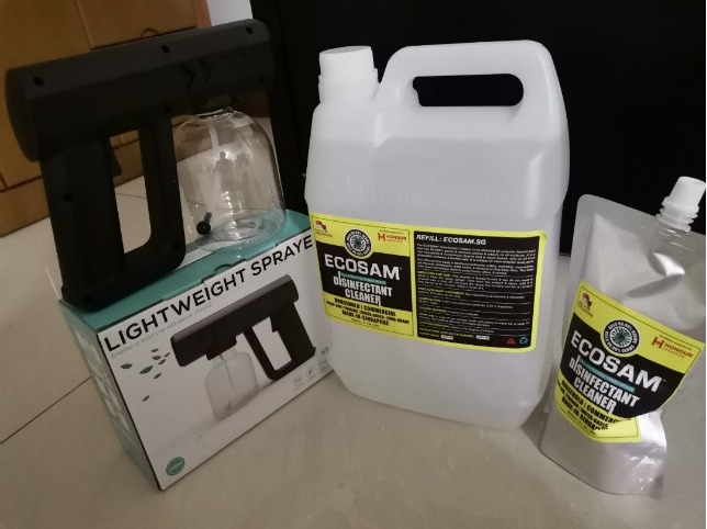 K5 S5 Nano Atomizer Sanitizer Spray Gun and 5Litre ECOSAM Sanitizer ...