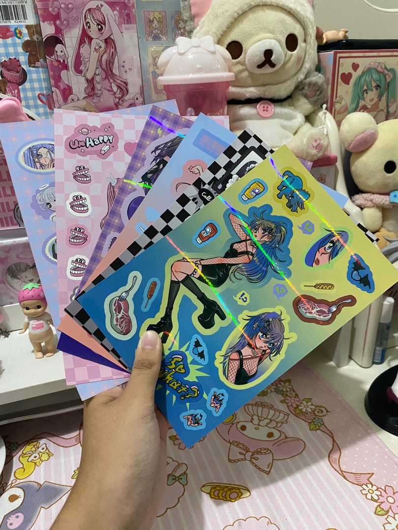 (korean sticker) Domi World set (18 pieces), Hobbies & Toys, Stationary ...