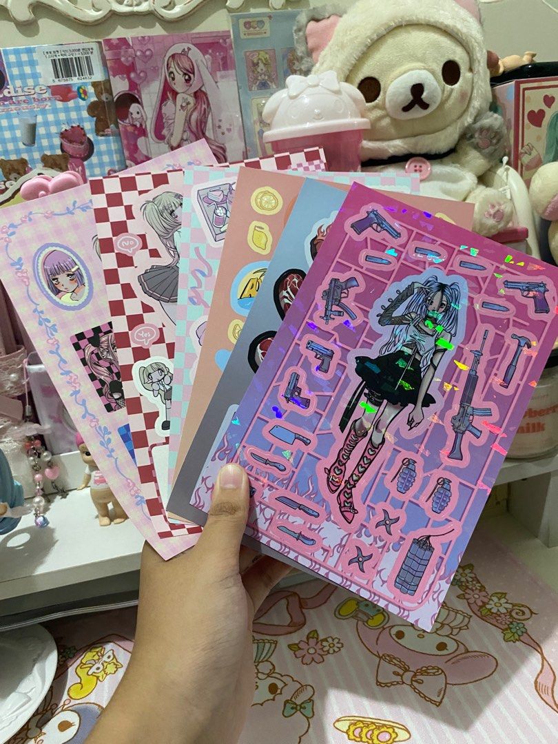 (korean sticker) Domi World set (18 pieces), Hobbies & Toys, Stationary ...